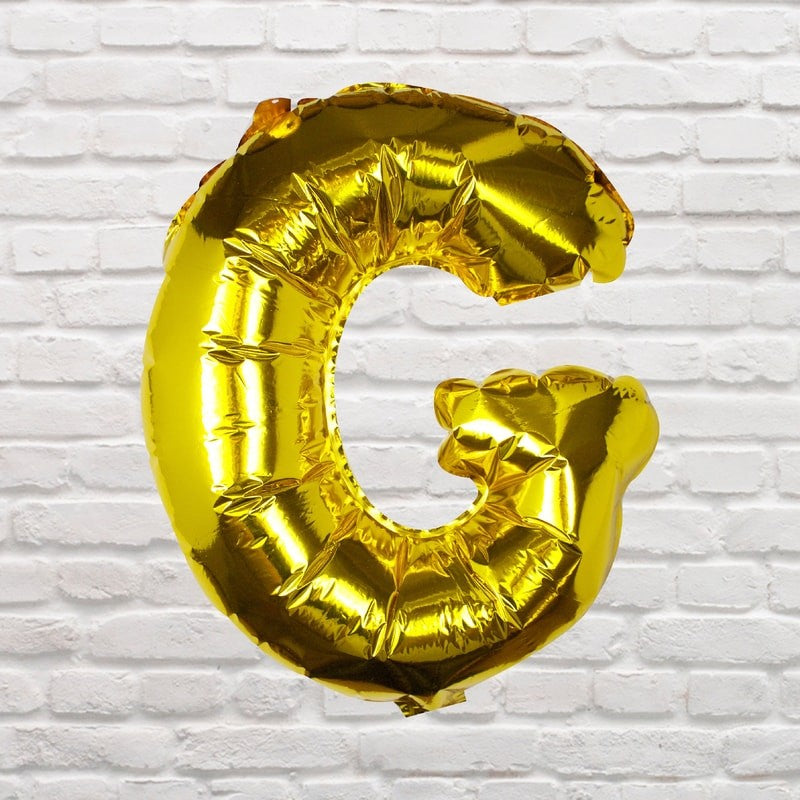 Gold Foil Letter Balloons G The Party Boutique